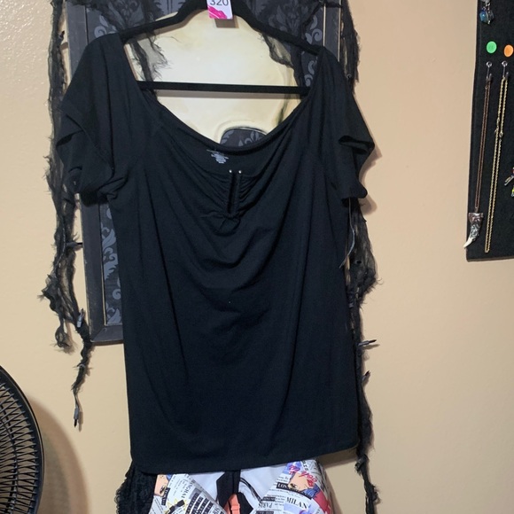 torrid | Tops | 32 Size 3 Torrid Nwt Black Womens Blouse With ...